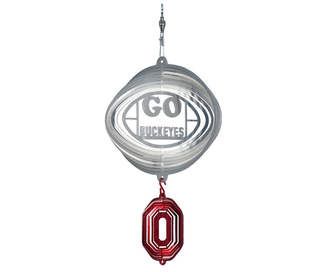 Ohio State Buckeyes Mini Swirly Metal Wind Spinner - Etsy