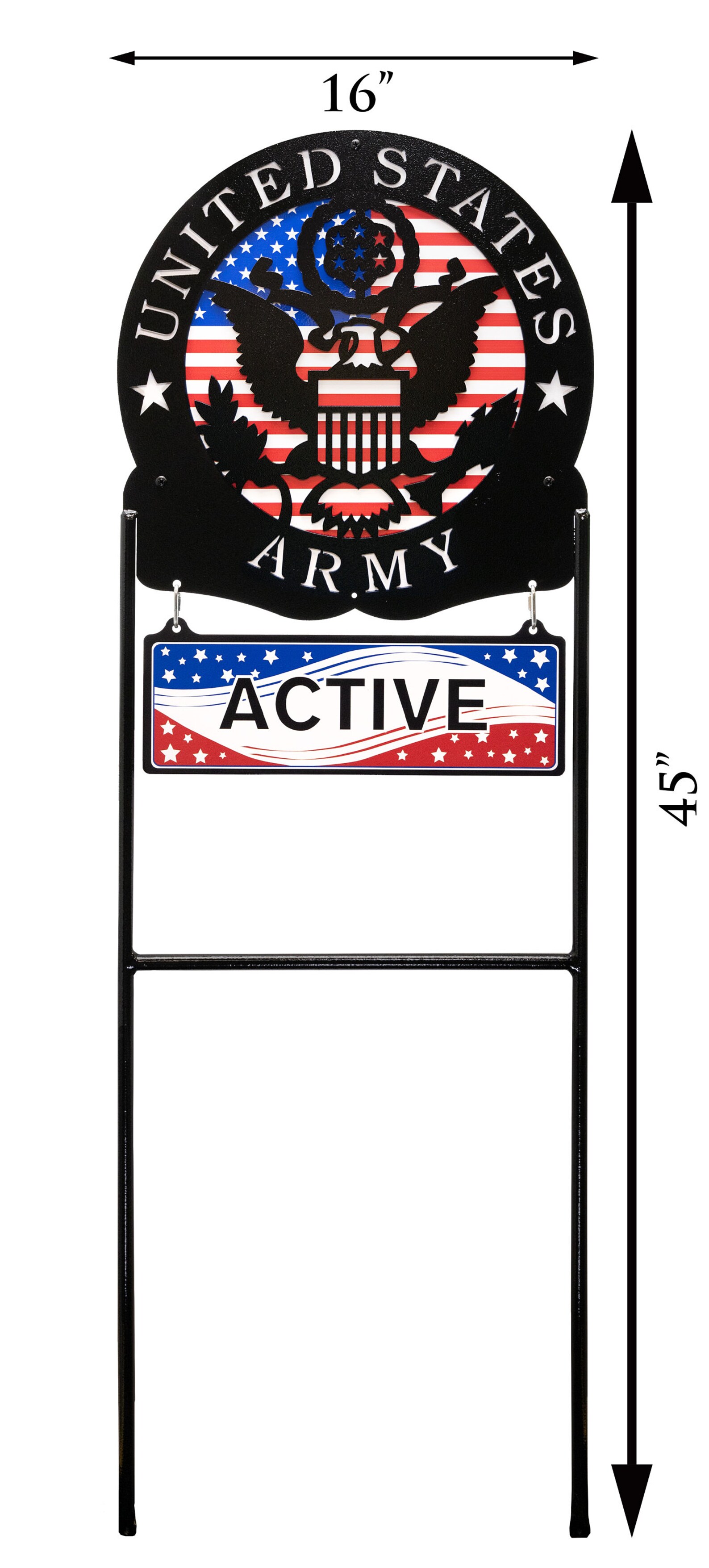 Armed Services US Army Metal Yard Sign - Etsy