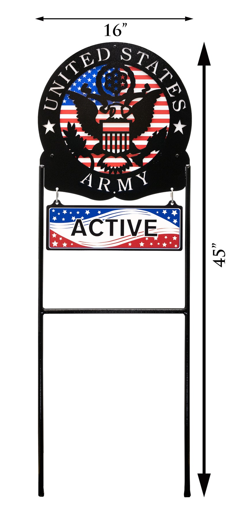 Armed Services US Army Metal Yard Sign - Etsy