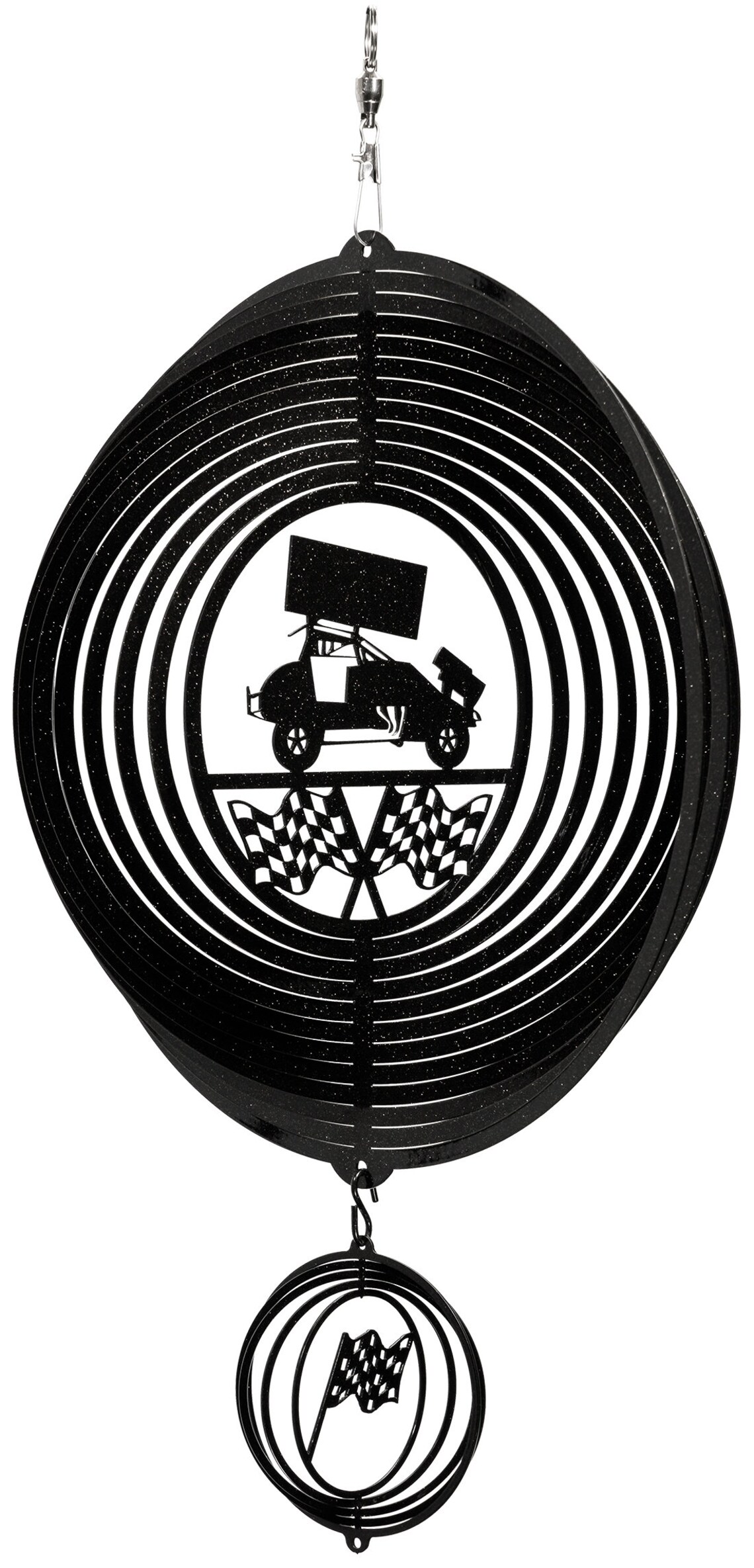 Race Sprint Car Racing Swirly Metal Wind Spinner - Etsy
