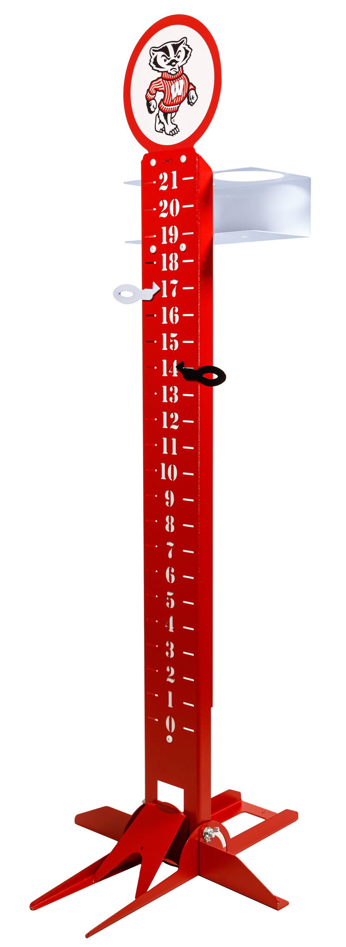 University of Wisconsin Badgers Bucky Steel Metal Lawn Scoreboard Cup ...