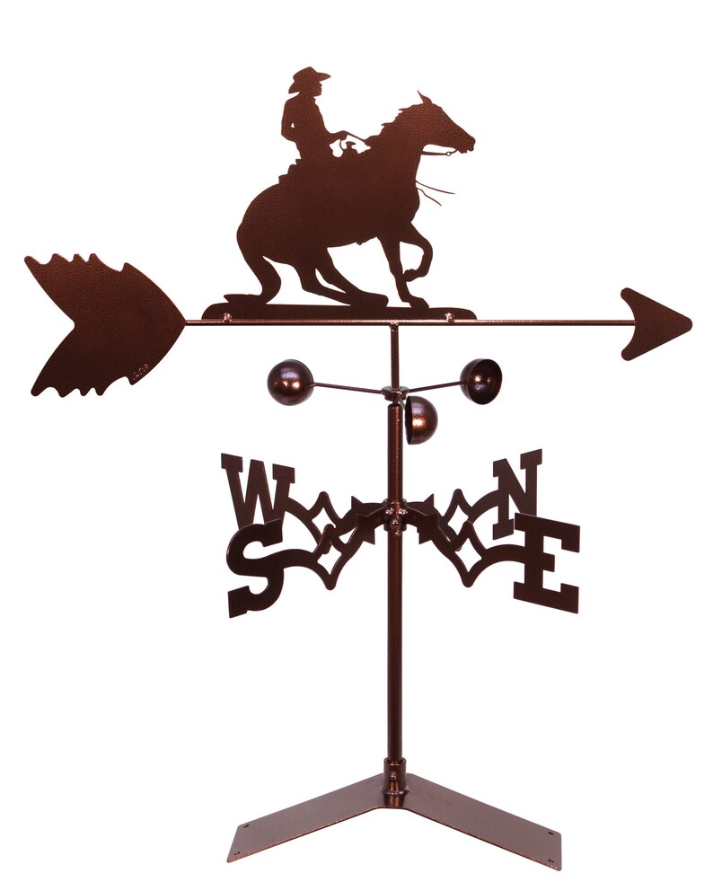 Hand Made Reining Roper Cowboy Horse Weathervane NEW - Etsy