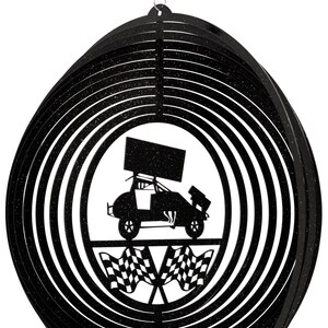 Race Sprint Car Racing Swirly Metal Wind Spinner - Etsy