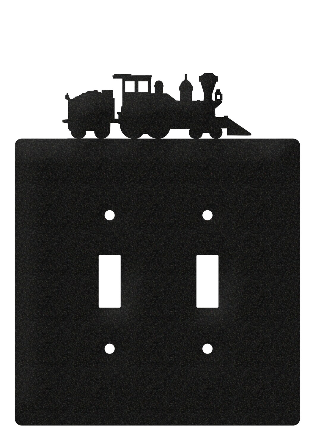 Coal Train Engine Locomotive Railroad Light Switch Double Plate Cover ...