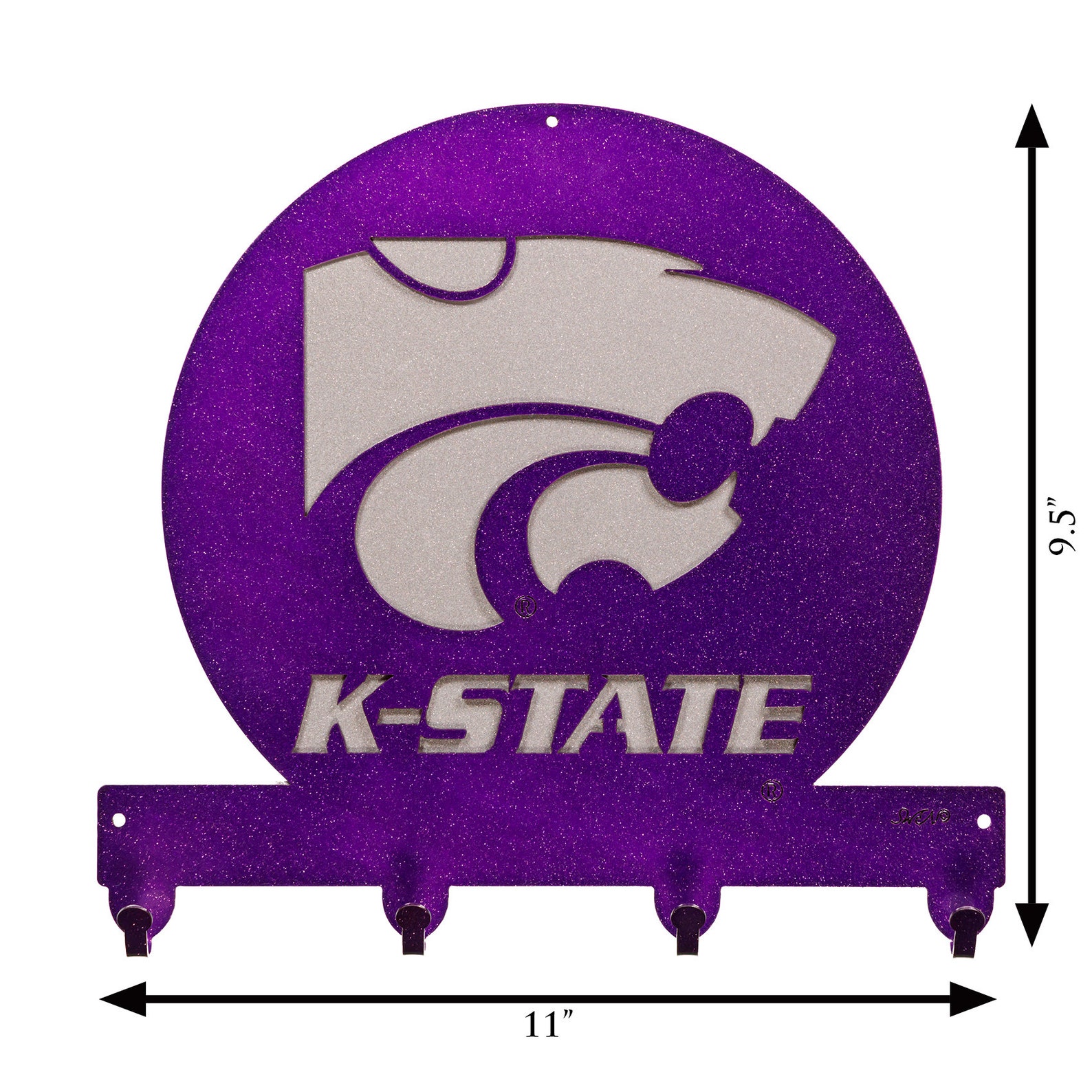 Kansas State Wildcats Metal Key Chain Holder Hanger - Etsy