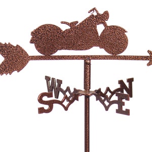 Mini Antique Motorcycle Flower Pot Weathervane - Etsy