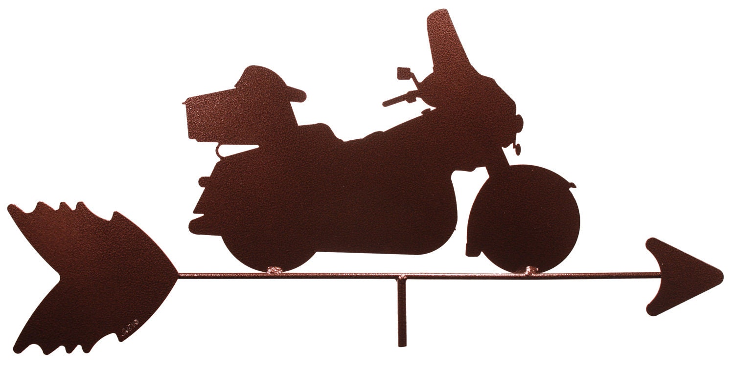 Hand Made Full Dressed Motorcycle Weathervane NEW - Etsy