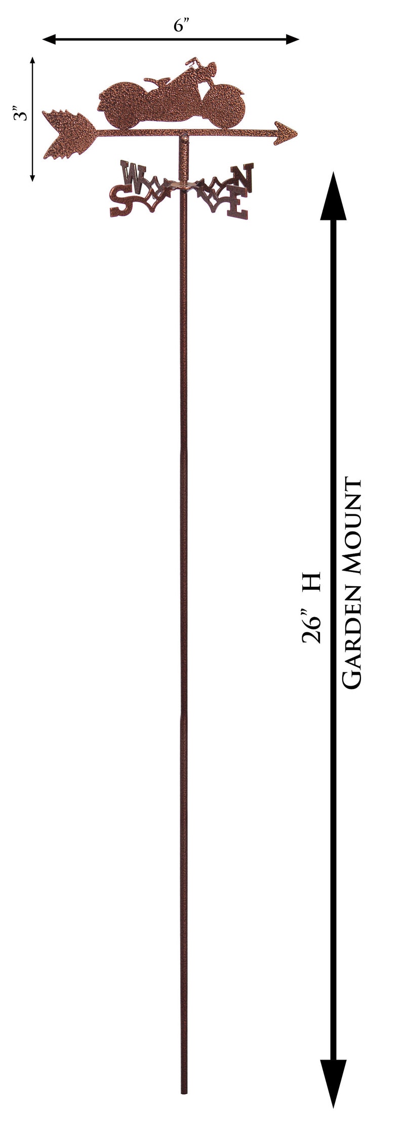 Mini Antique Motorcycle Flower Pot Weathervane - Etsy