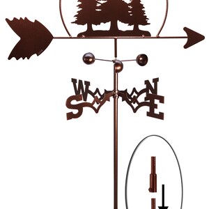 Hand Made Pine Tree Wildlife Weathervane NEW - Etsy
