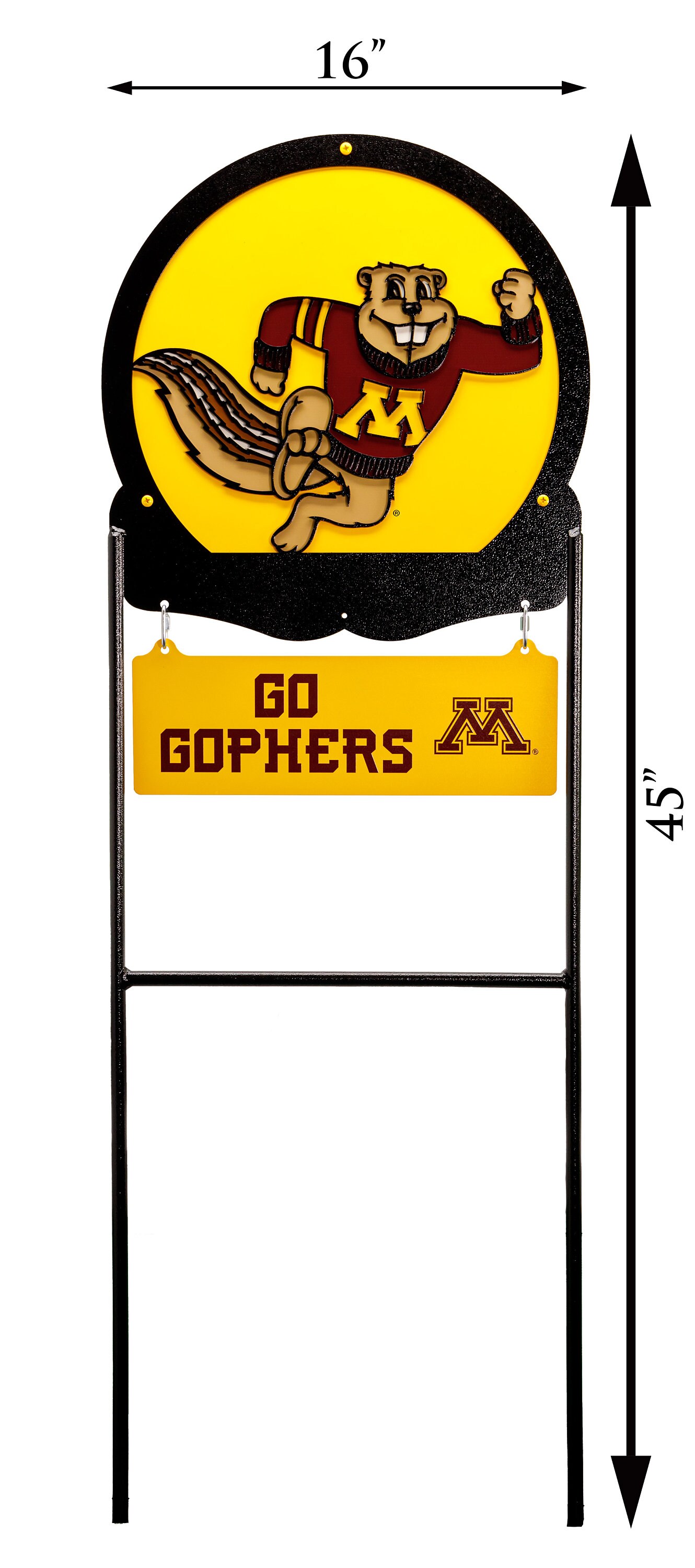 Minnesota Gophers Collegiate Logo Metal Yard Sign - Etsy