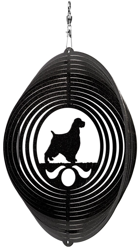 English Springer Spaniel Dog Circle Swirly Metal Wind Spinner - Etsy