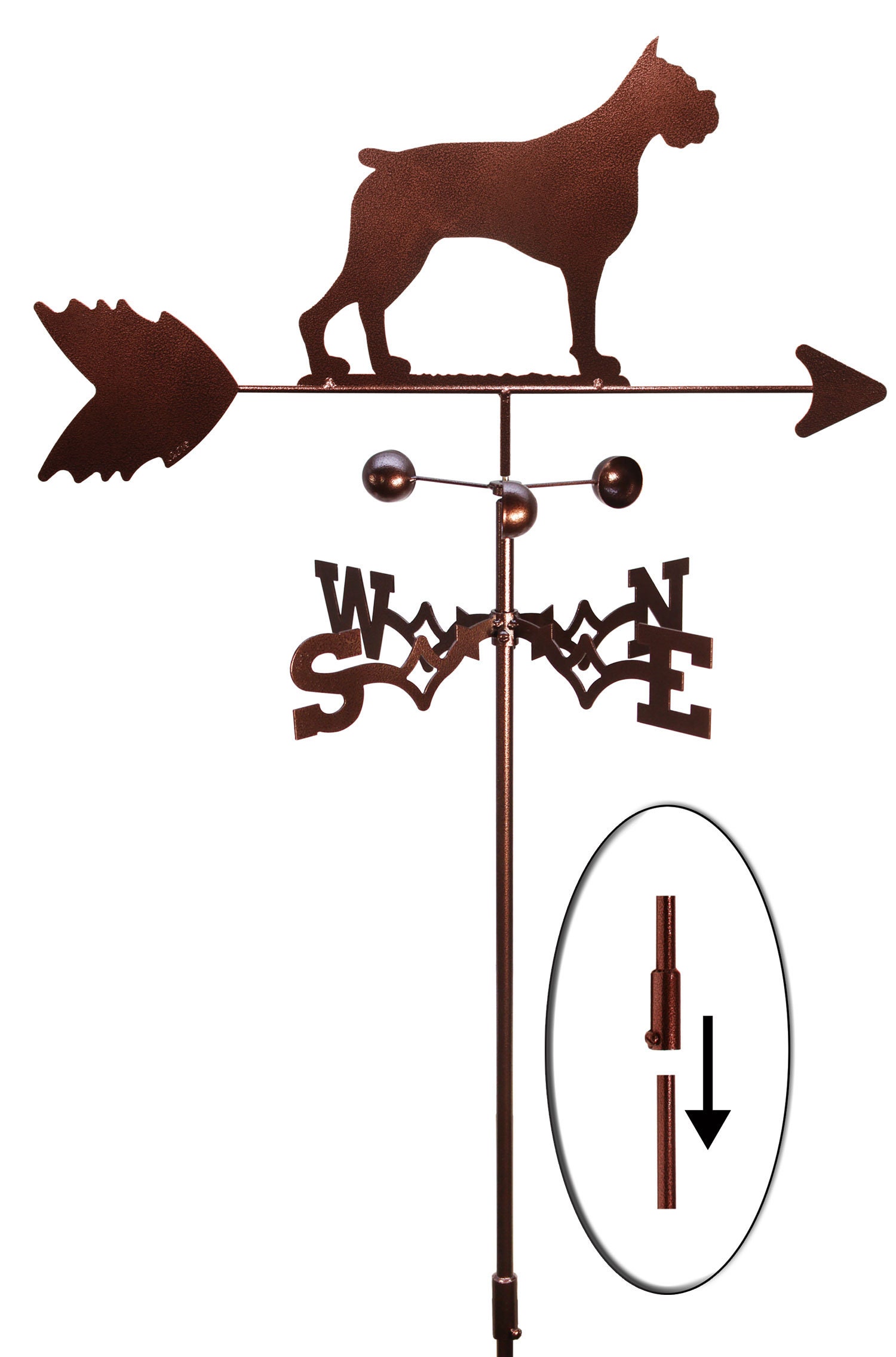 Hand Made Boxer Dog Weathervane NEW - Etsy