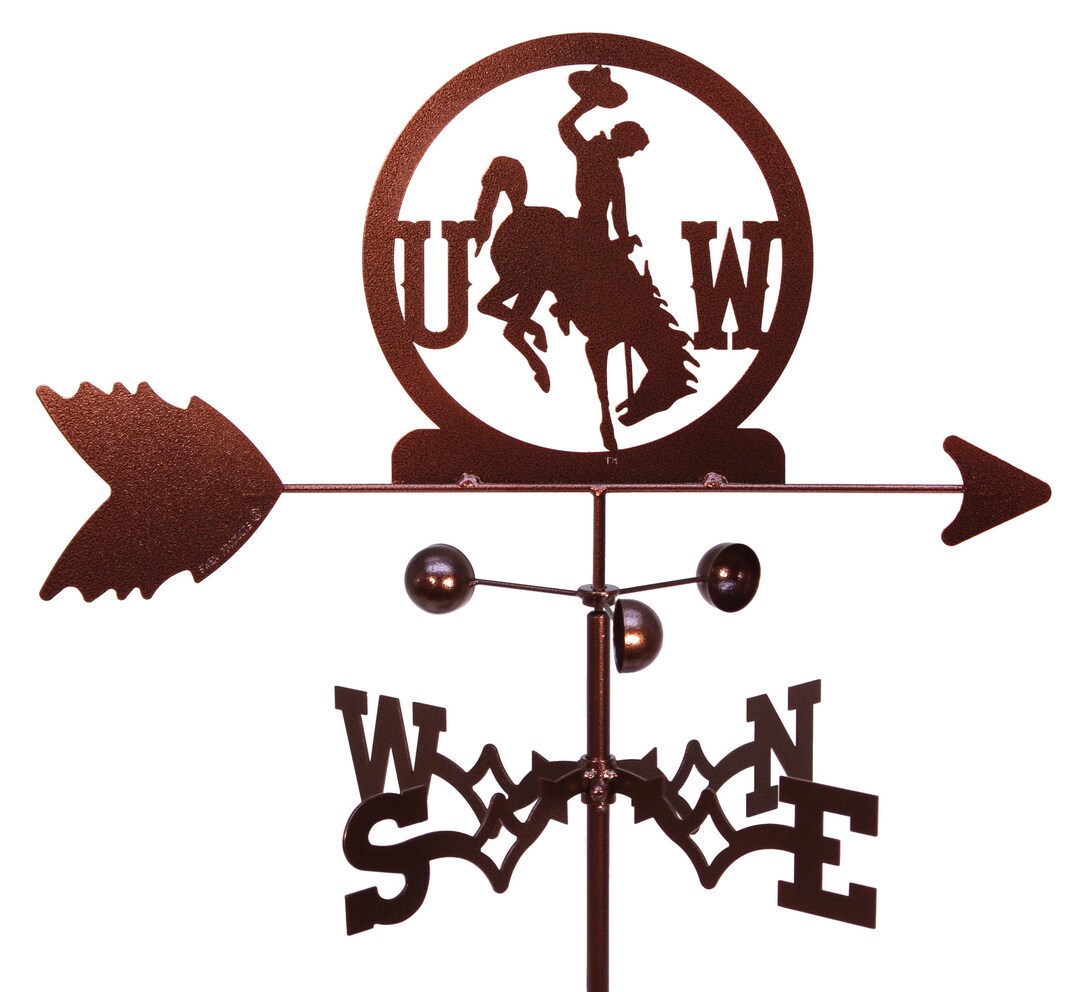 Hand Made U of Wyoming WYO Cowboys Cowgirls Weathervane *NEW* - Etsy