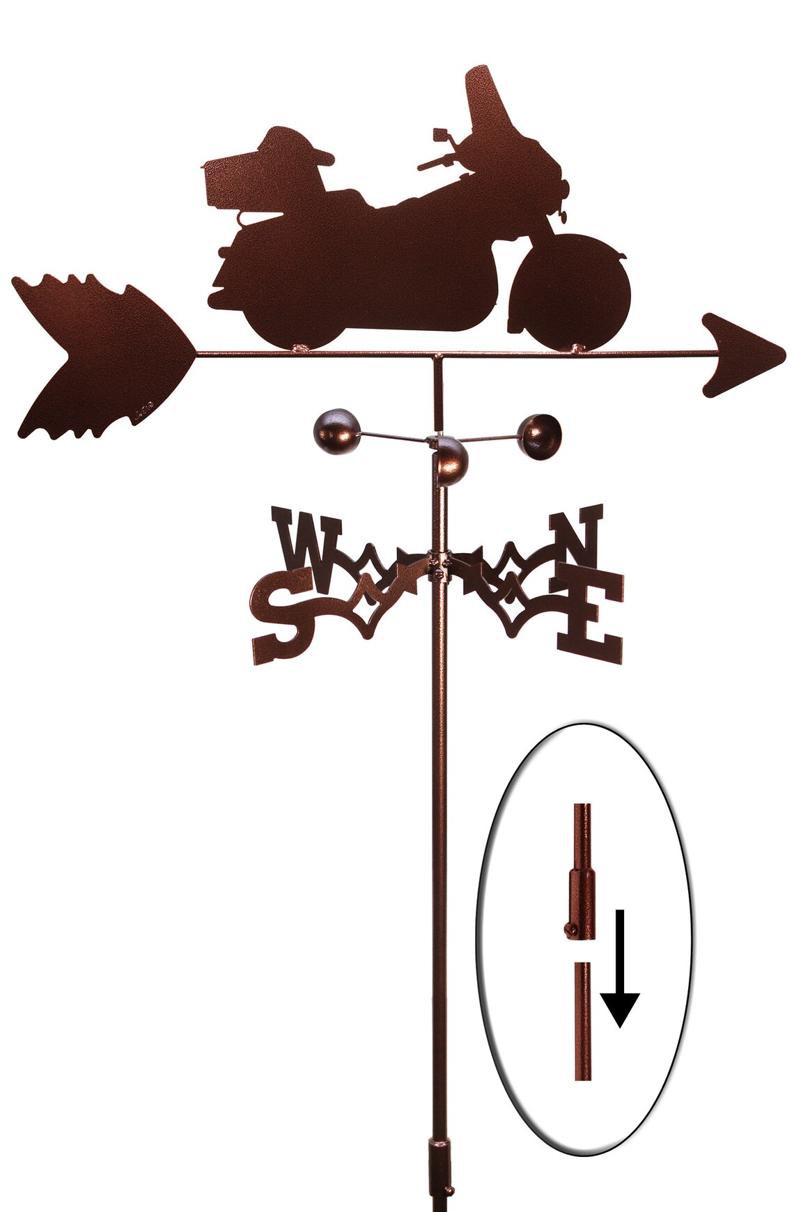 Hand Made Full Dressed Motorcycle Weathervane NEW - Etsy
