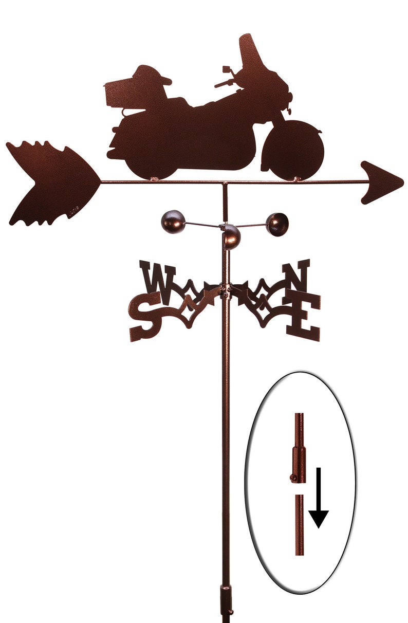 Hand Made Full Dressed Motorcycle Weathervane NEW - Etsy
