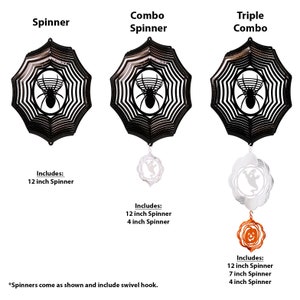 Spider Swirly Metal Wind Spinner - Etsy