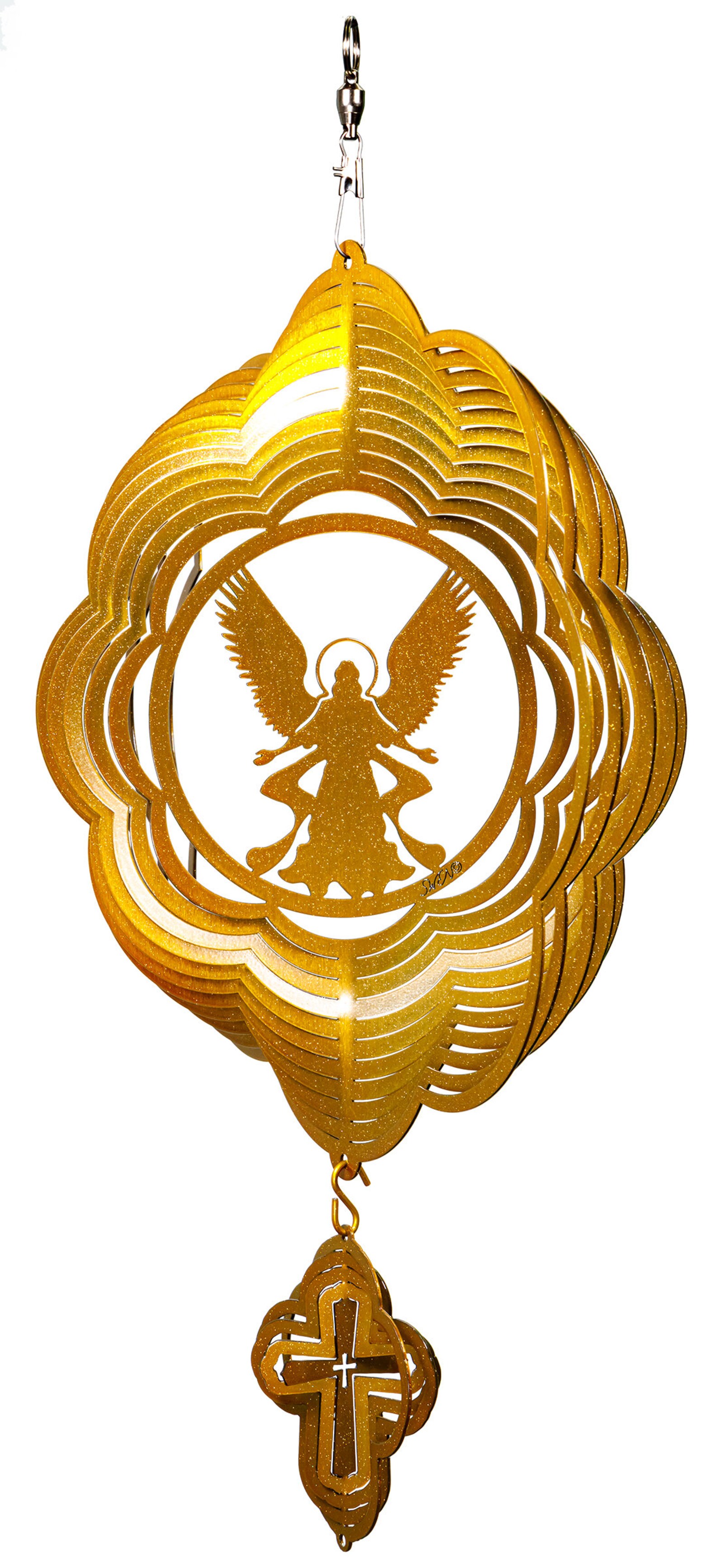 Angel Cloud Swirly Metal Wind Spinner - Etsy