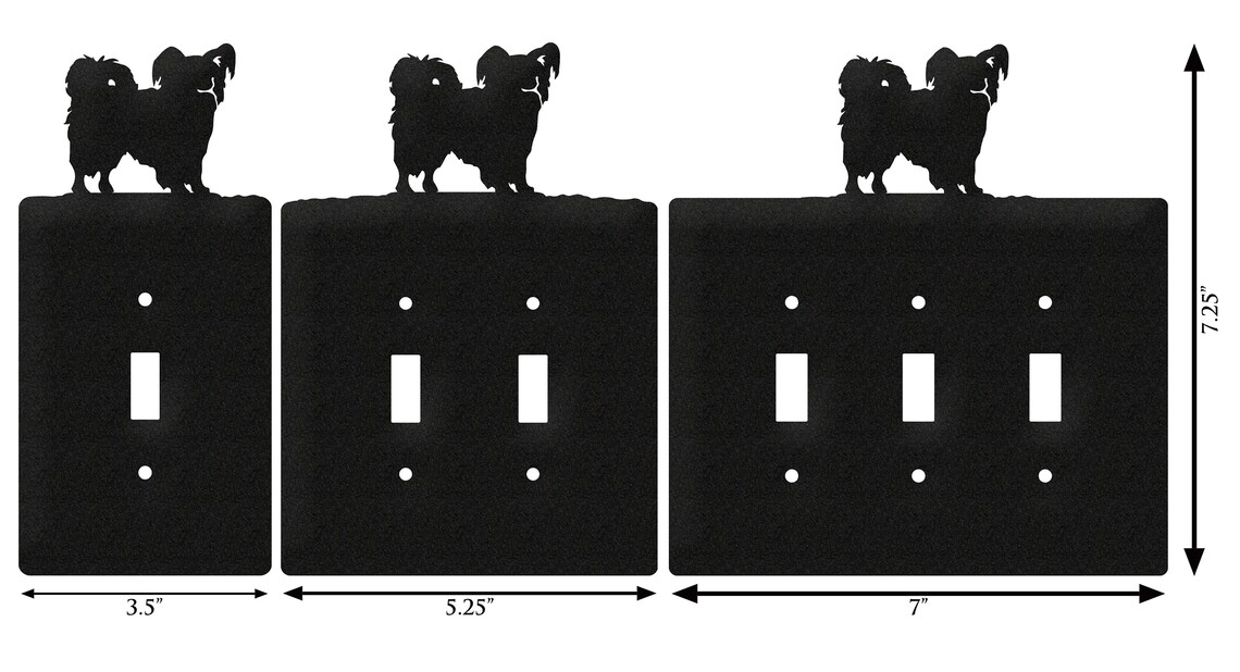 Papillon Dog Triple Plate Covers - Etsy