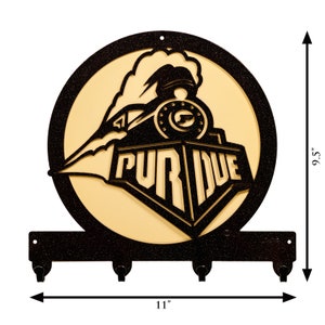 Purdue Boilermakers Metal Key Chain Holder Hanger | Etsy