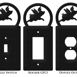 Flying Pig Piggy Light Switch Double Plate Cover - Etsy