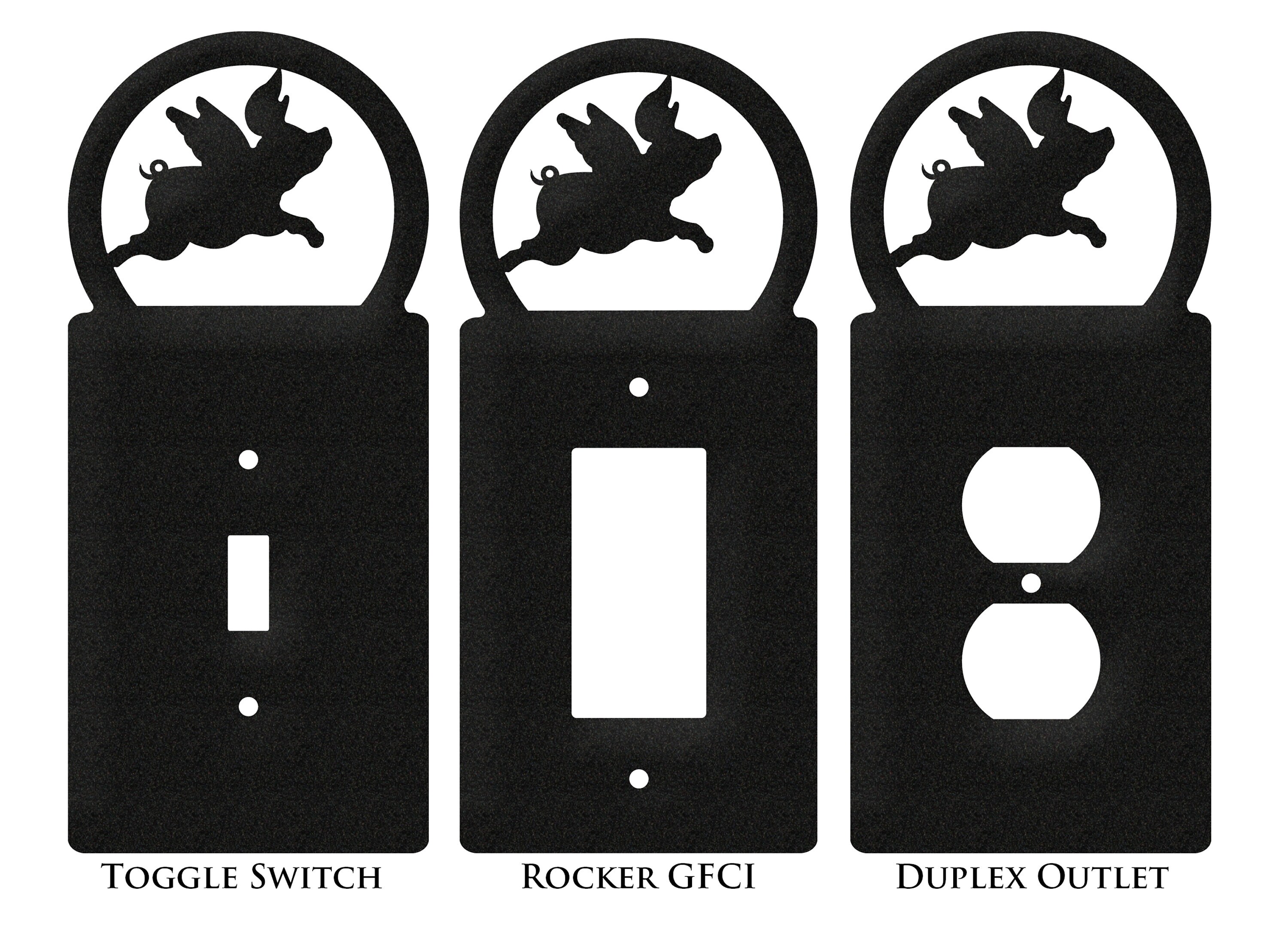 Flying Pig Piggy Light Switch Double Plate Cover - Etsy