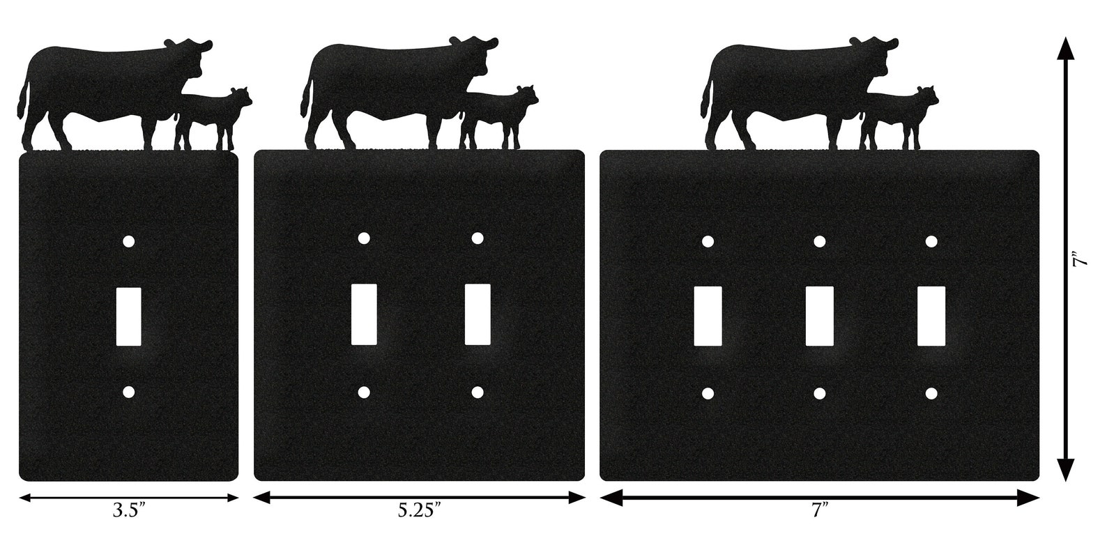 Cow and Calf Steer Light Switch Triple Plate Cover - Etsy