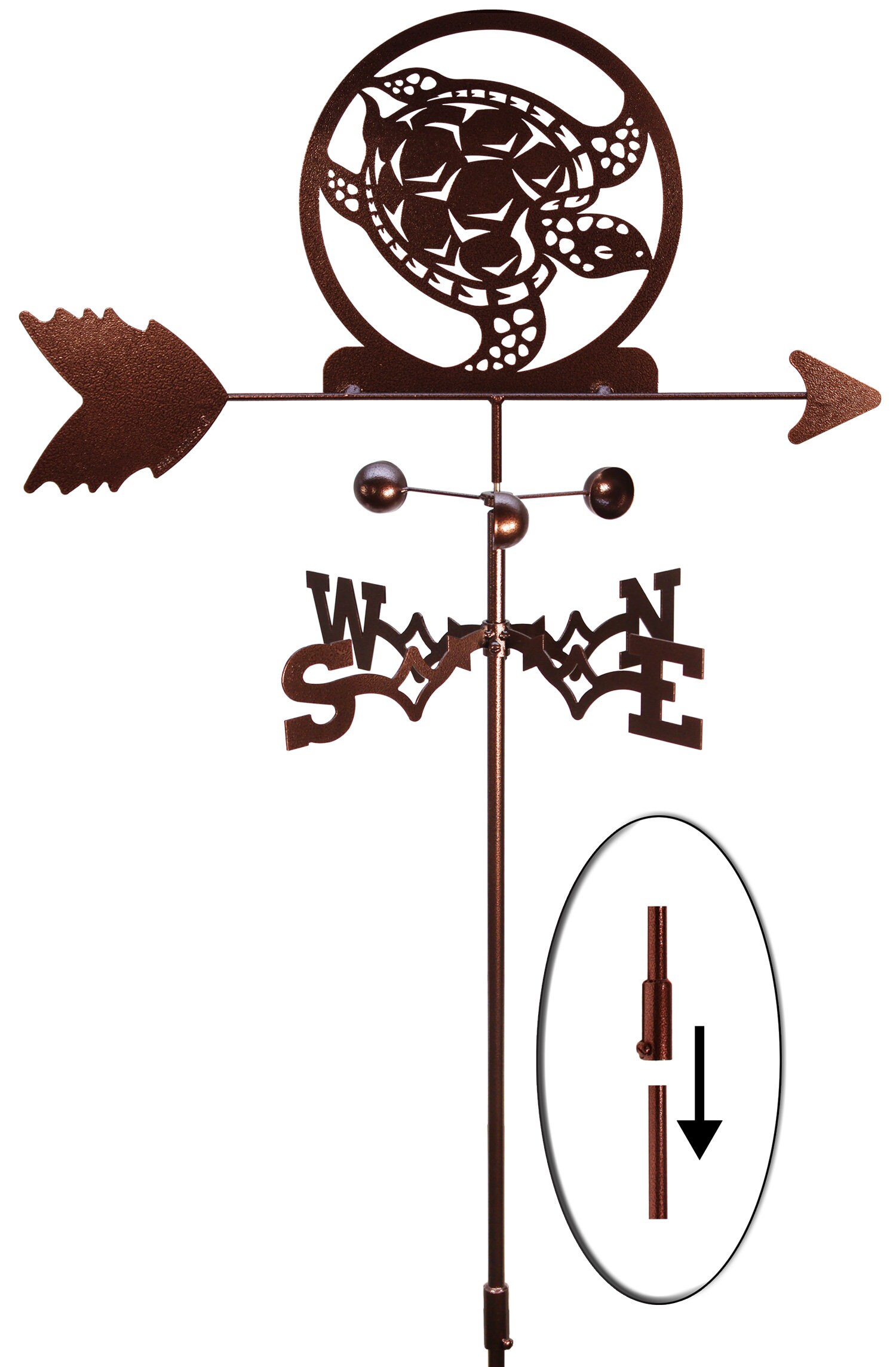 Hand Made Sea Turtle Weathervane NEW - Etsy