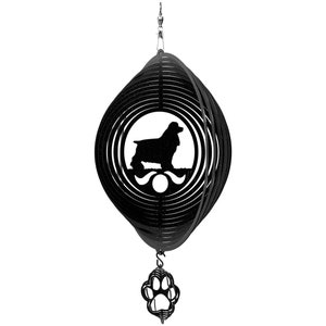 Cocker Spaniel Dog Circle Swirly Metal Wind Spinner - Etsy