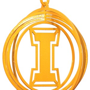 Iowa State I State Tini Swirly Metal Christmas Tree Ornament Wind ...