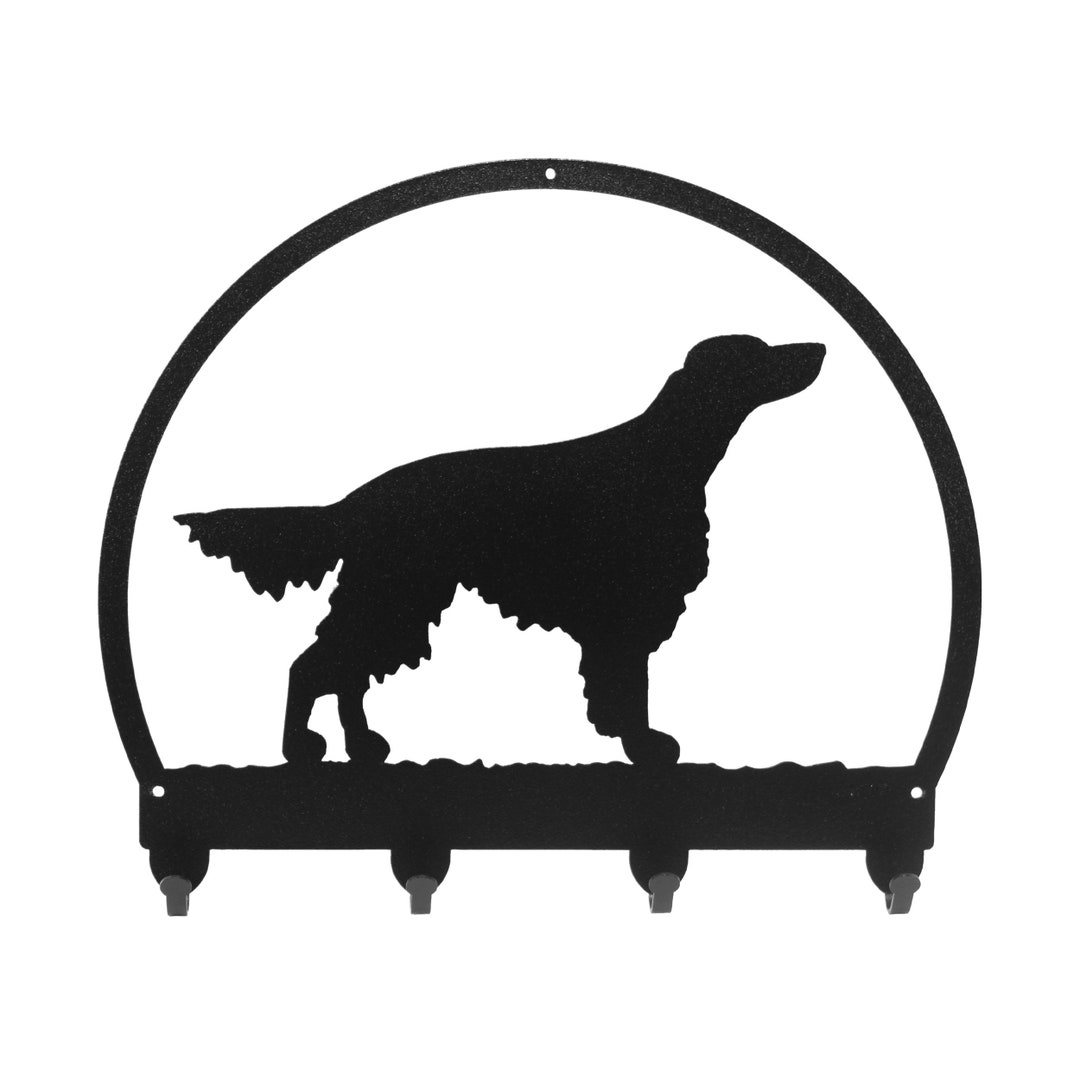 Irish Setter Black Metal Key Chain Leash Holder Hanger - Etsy