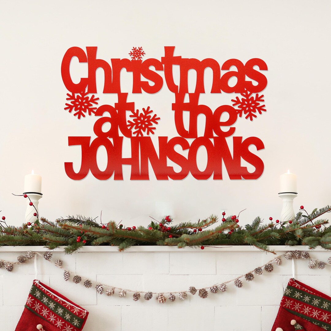 Hand Made PERSONALIZED Christmas at the Sign New - Etsy
