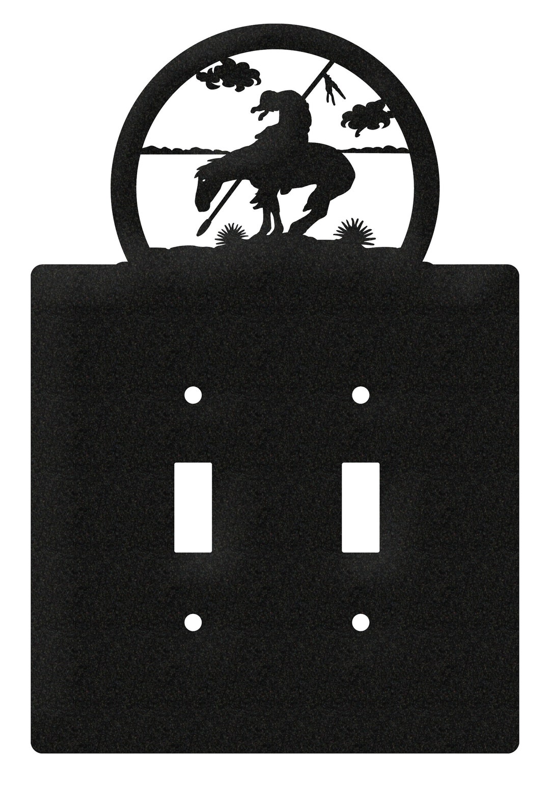 End of Trail Horse Light Switch Double Plate Cover - Etsy