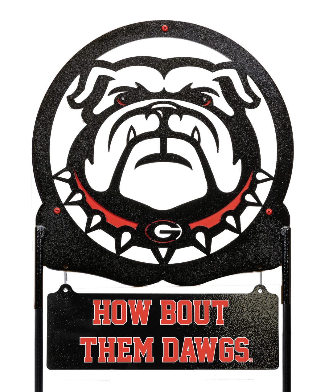 Georgia Bulldogs Mascot Collegiate Logo Metal Yard Sign - Etsy