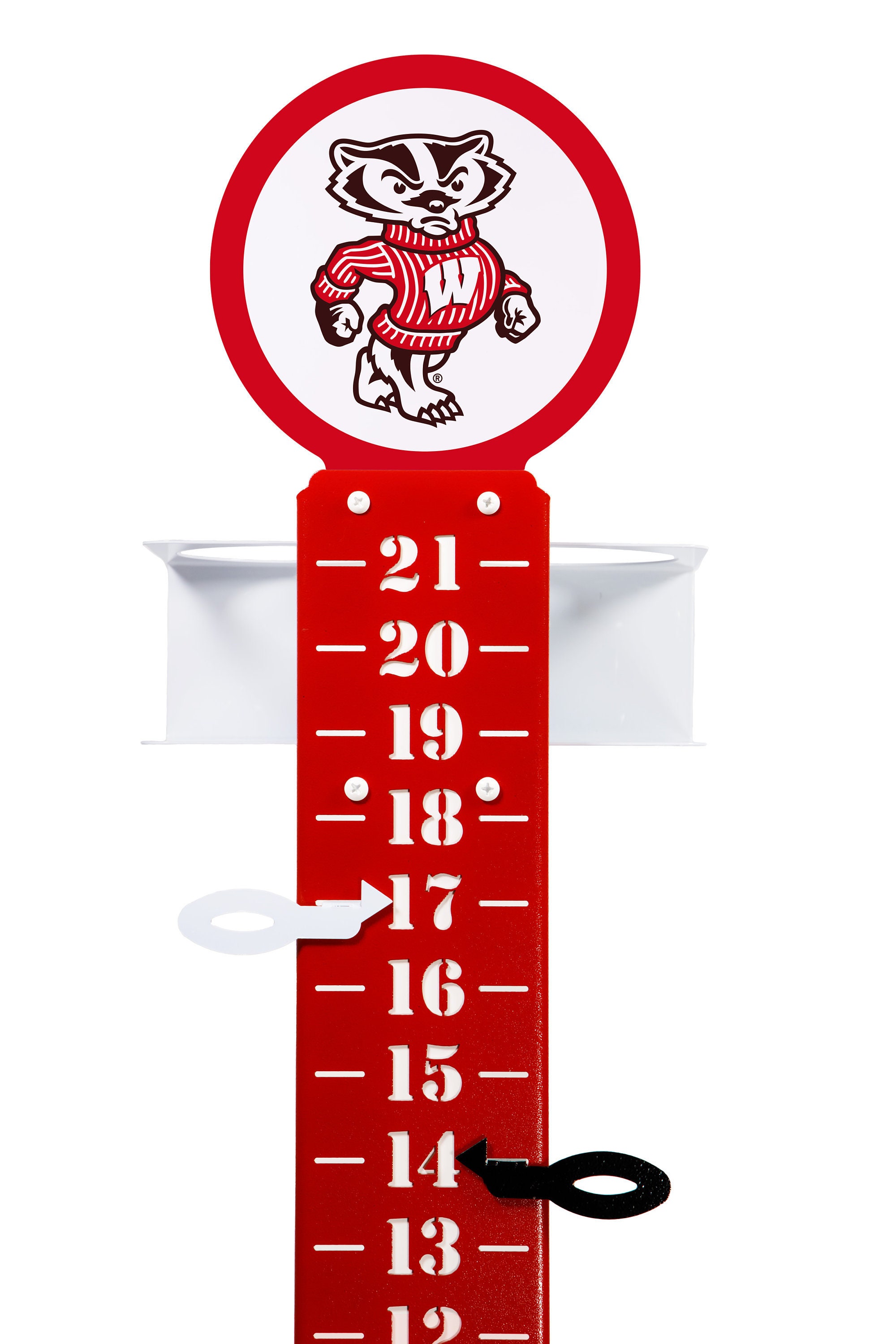 University of Wisconsin Badgers Bucky Steel Metal Lawn Scoreboard Cup ...