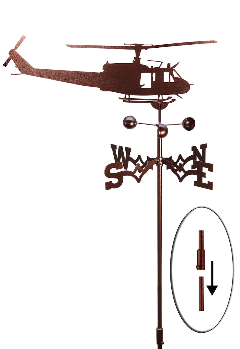 Hand Made HUEY Helicopter Weathervane NEW - Etsy