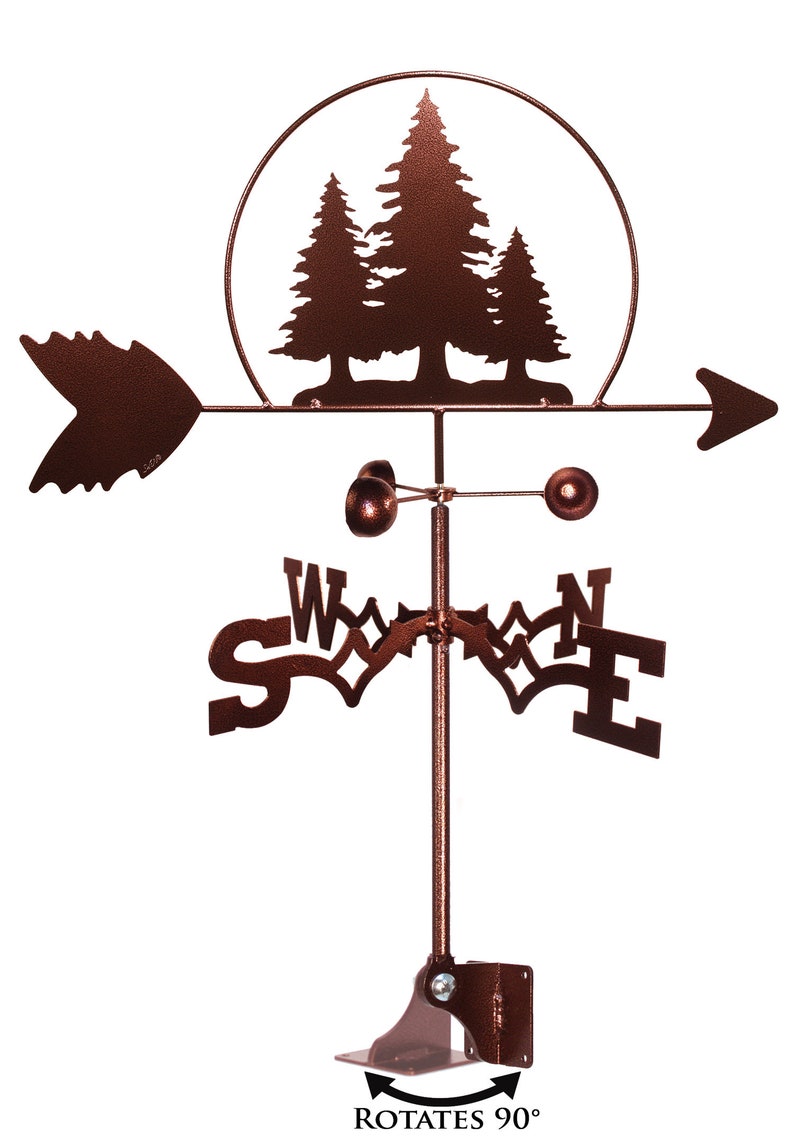 Hand Made Pine Tree Wildlife Weathervane NEW - Etsy