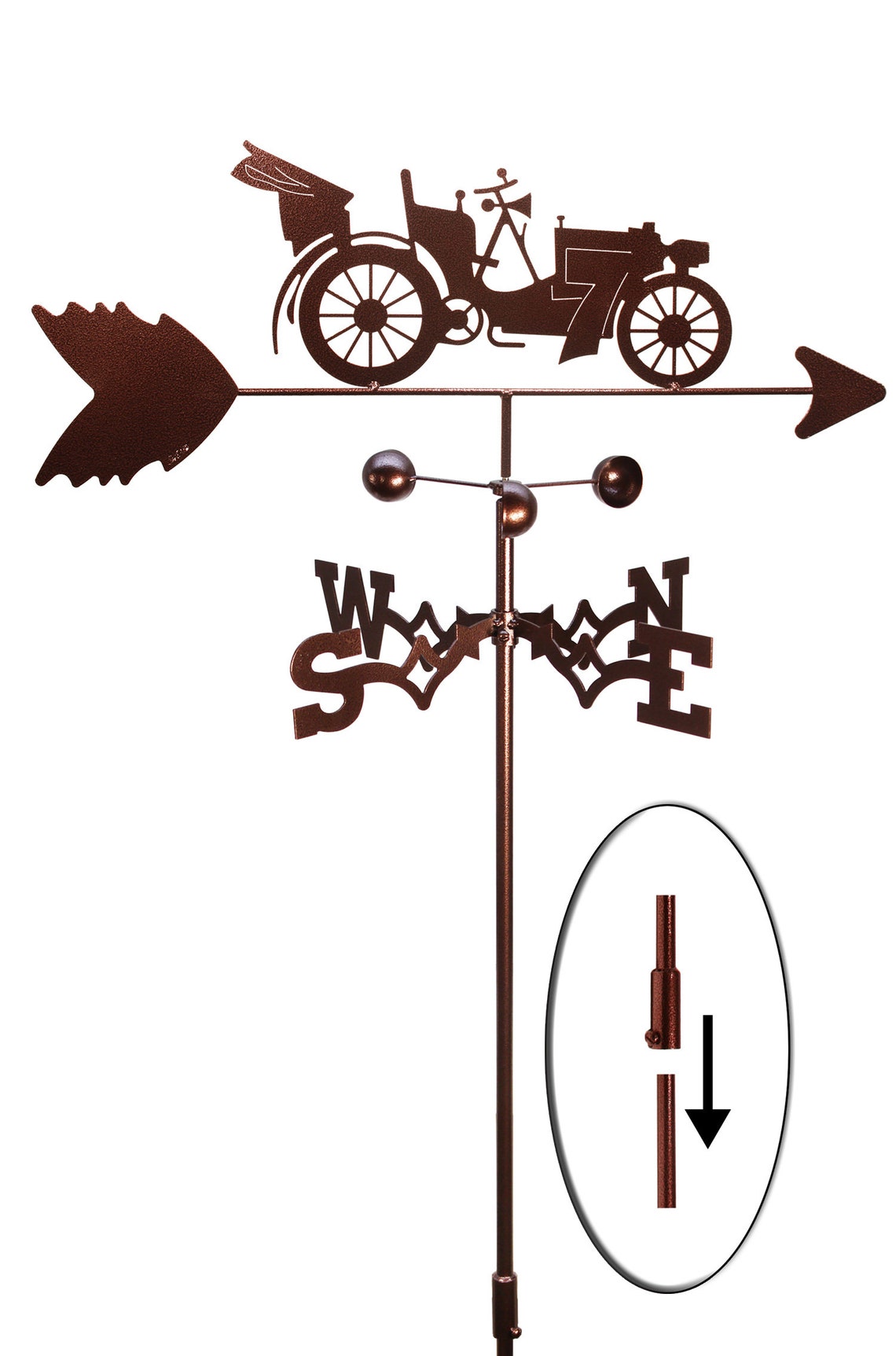 Hand Made Clown Car Weathervane New - Etsy