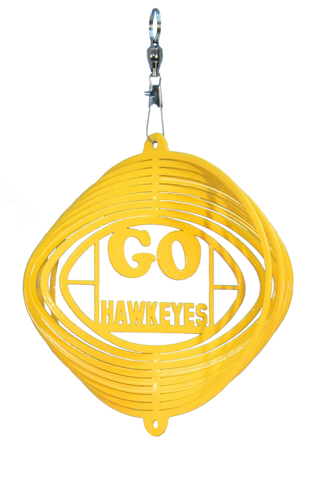 Iowa Hawkeyes Mini Swirly Metal Wind Spinner - Etsy