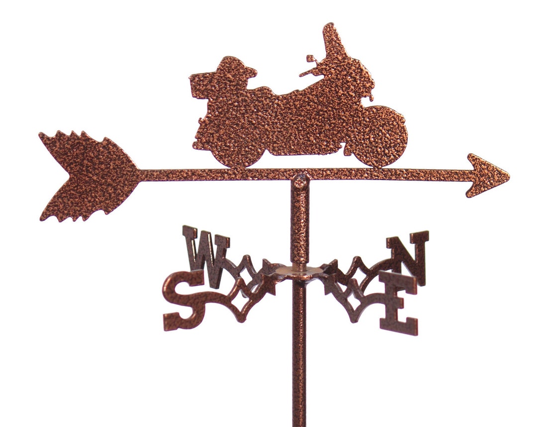 Mini Full Dressed Motorcycle Flower Pot Weathervane - Etsy
