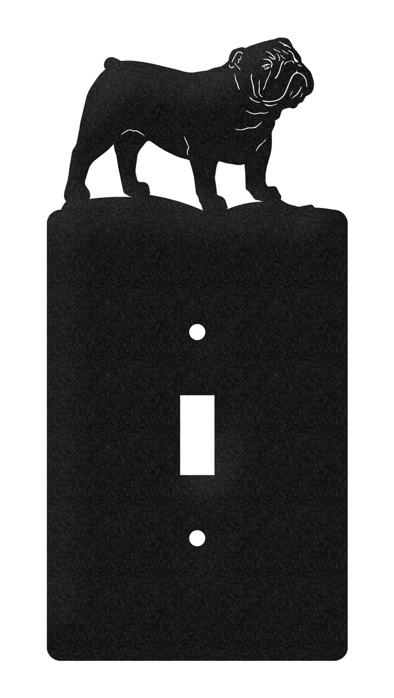 English Bulldog Dog Plate Covers - Etsy