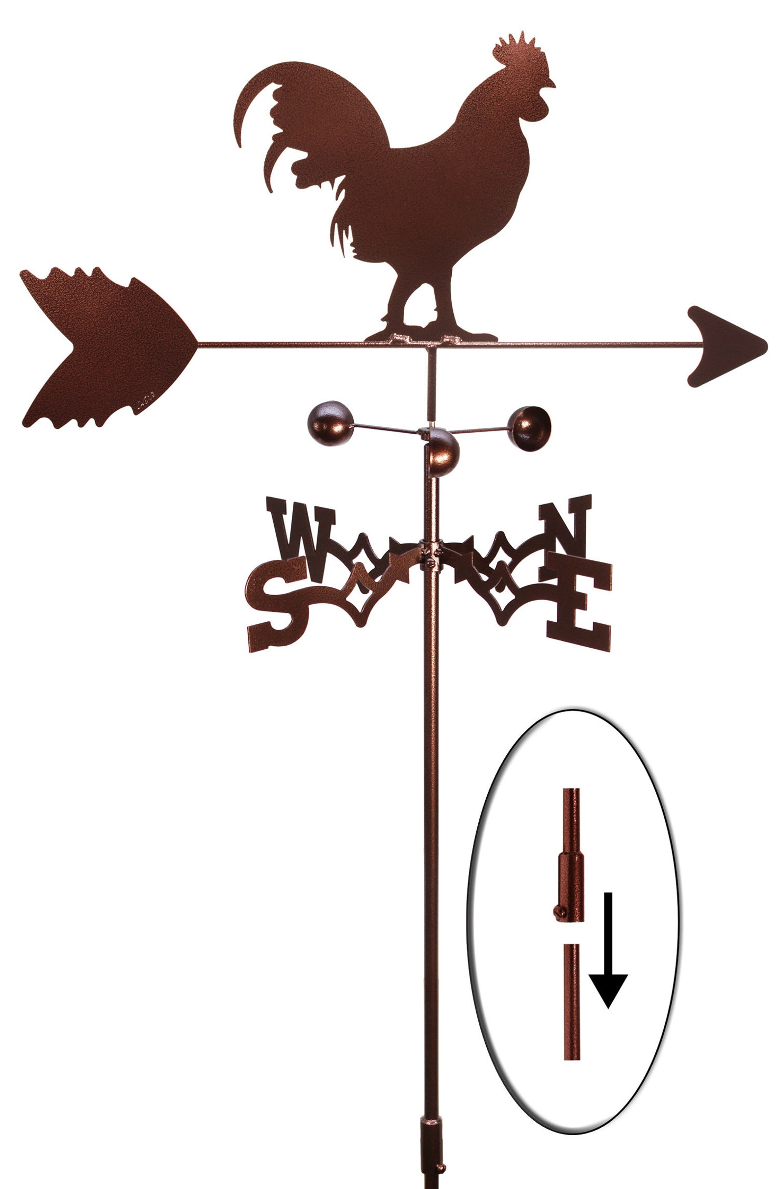 Hand Made Rooster Chicken Weathervane NEW - Etsy