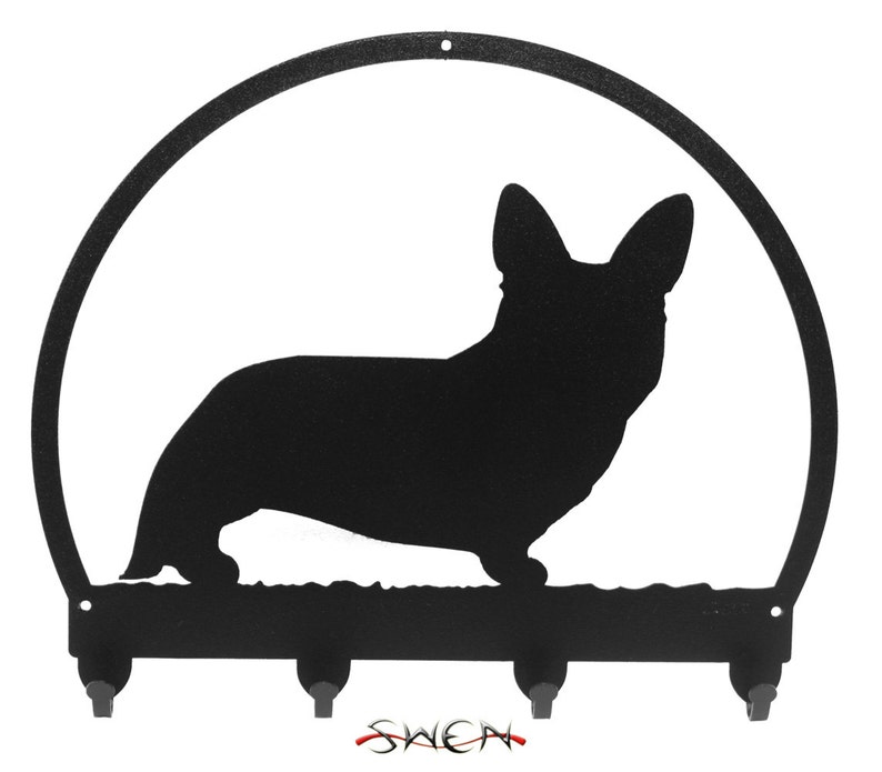 Welsh Corgi Cardigan Black Metal Key Chain Holder Hanger | Etsy