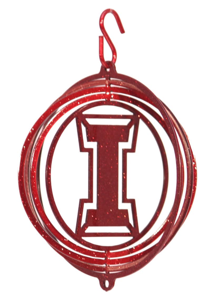 Iowa State I State Tini Swirly Metal Christmas Tree Ornament Wind ...