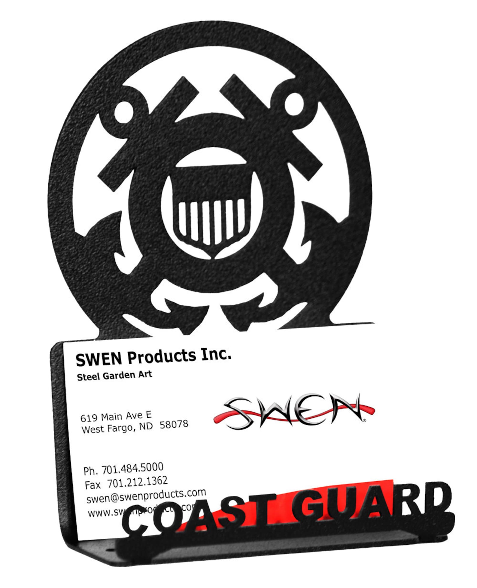 Armed Services US Coast Guard USCG Black Metal Business Card - Etsy