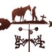 Hand Made Cowboy & Cross Horse Weathervane NEW - Etsy