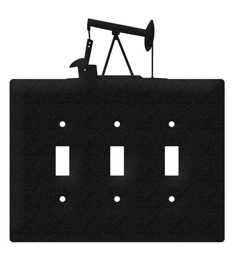 Oil Well Rig Pump Light Switch Triple Plate Cover | Etsy