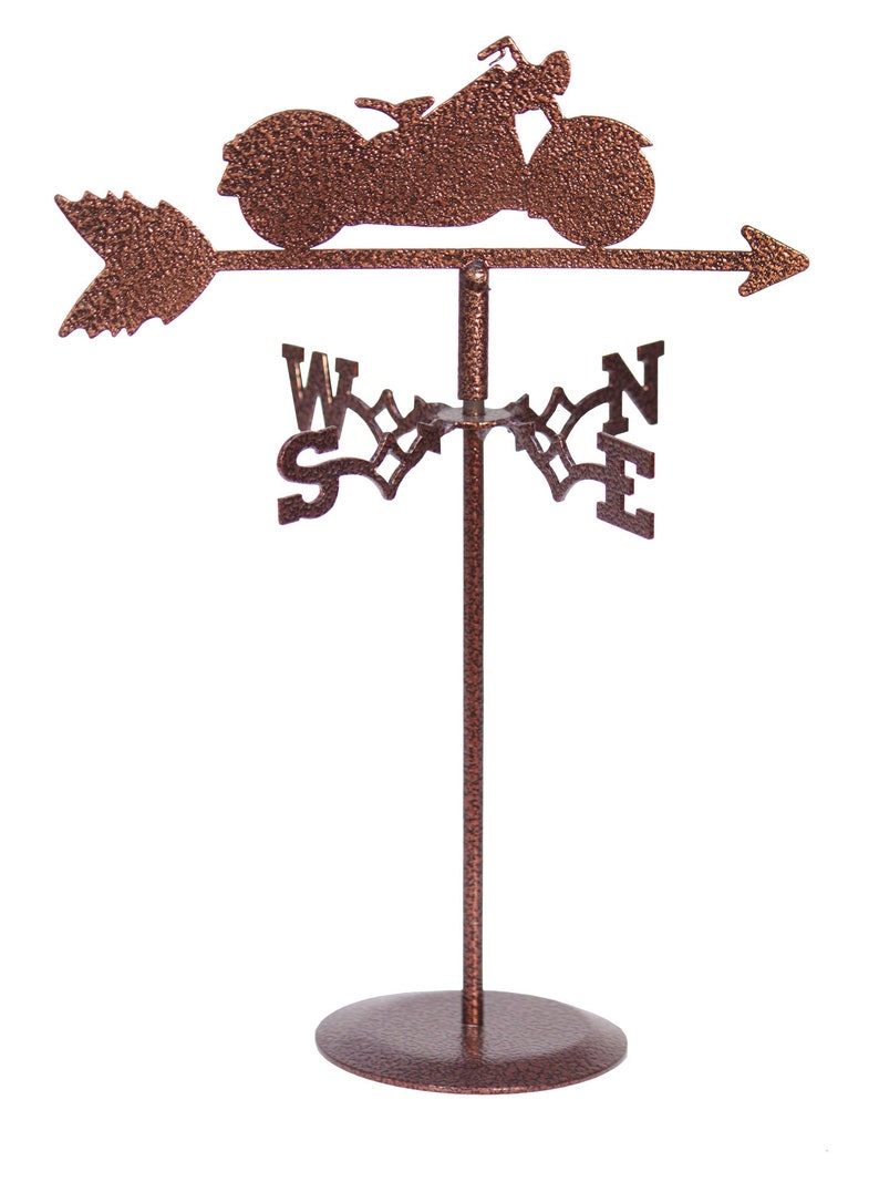 Mini Antique Motorcycle Flower Pot Weathervane - Etsy