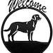 Dog Labrador Lab Black Metal Welcome Sign | Etsy