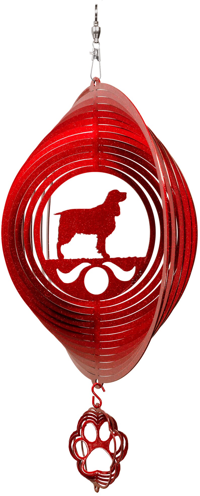 Springer Spaniel Dog Circle Swirly Metal Wind Spinner - Etsy