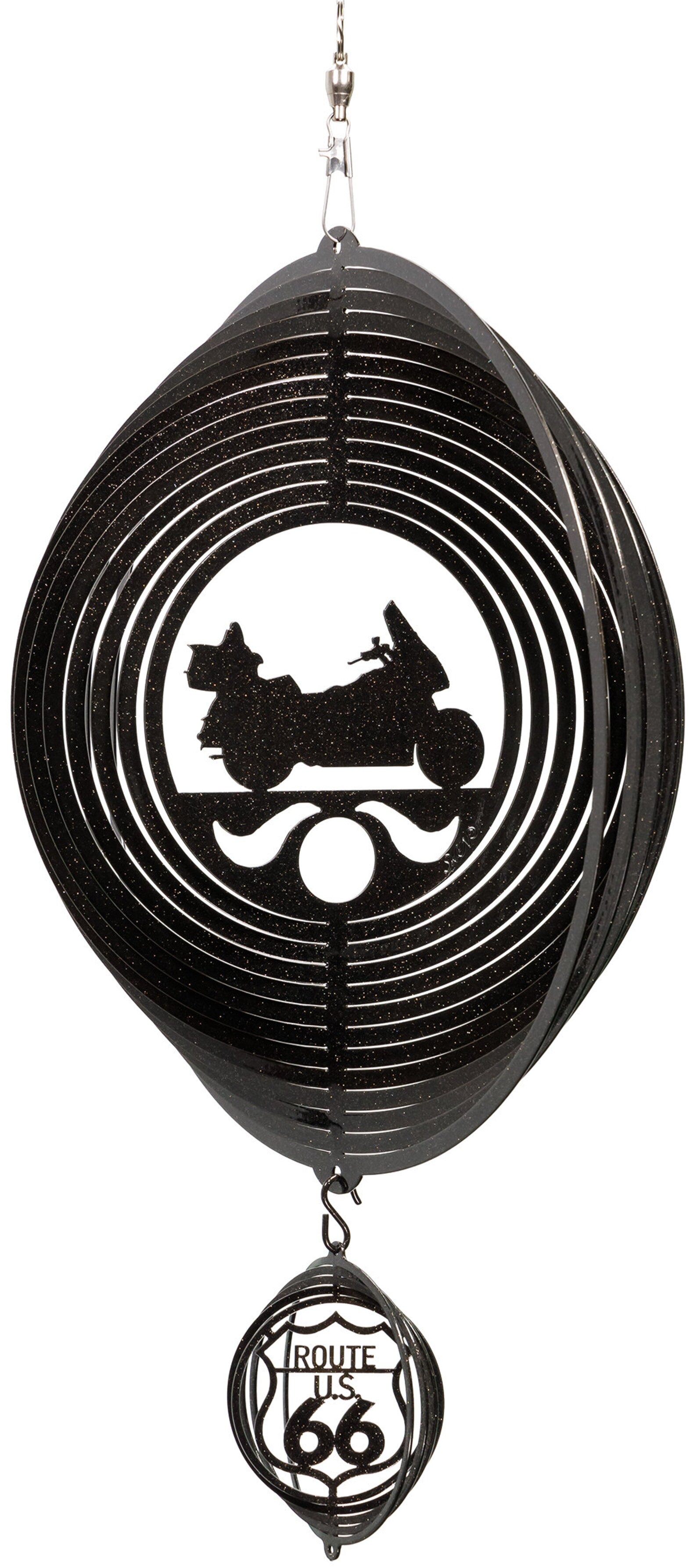 Motorcycle Gold Wing Swirly Metal Wind Spinner | Etsy